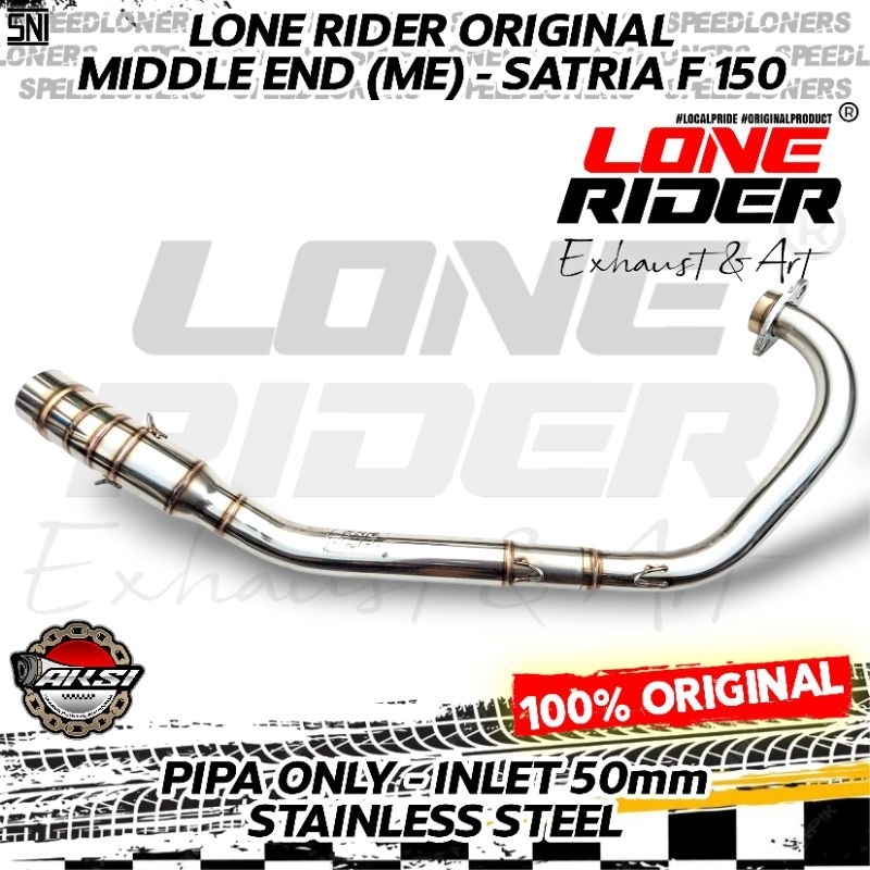 Jual Knalpot Lone Rider Original Satria Fu Pipa Racing Inlet 50mm Middle End ME | Shopee Indonesia
