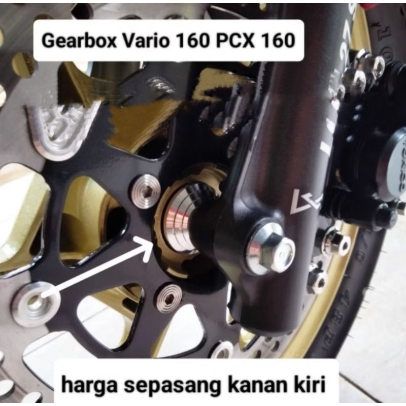 Jual bosh AS RODA Depan VARIO 160 PCX 160 CNC tebal | Shopee Indonesia