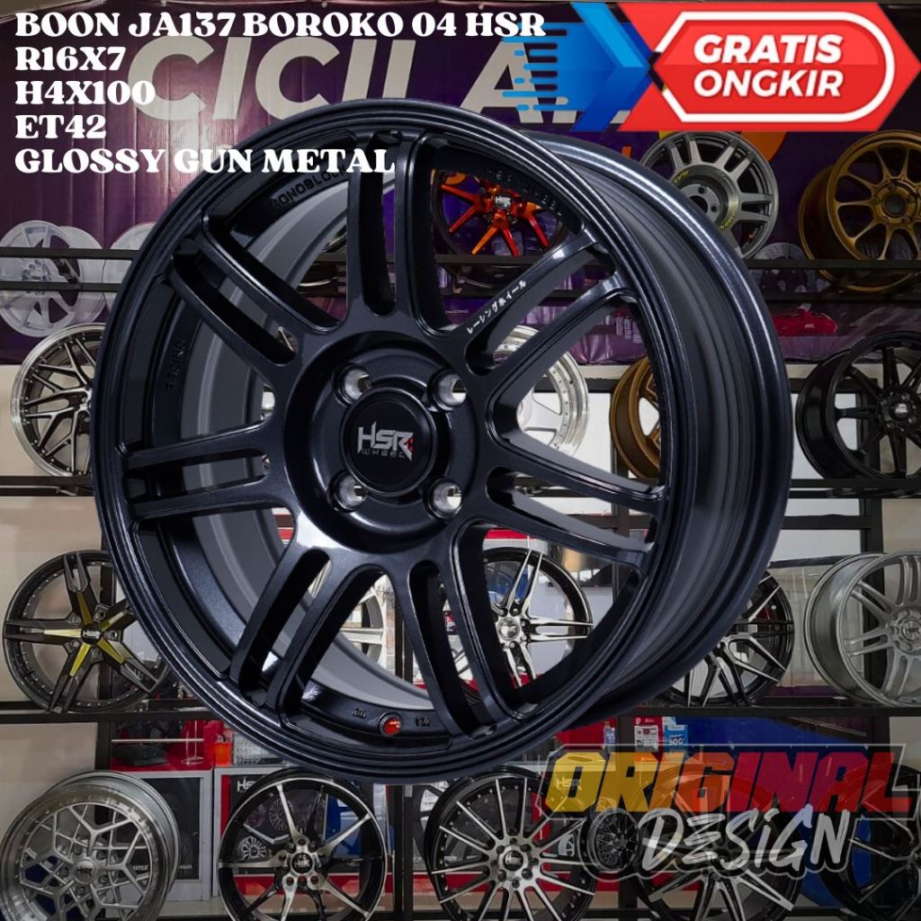 Jual Velg Mobil BRIO , CALYA , SIGRA , SIRION , HSR BOON RING 16 R16 MURAH | Shopee Indonesia