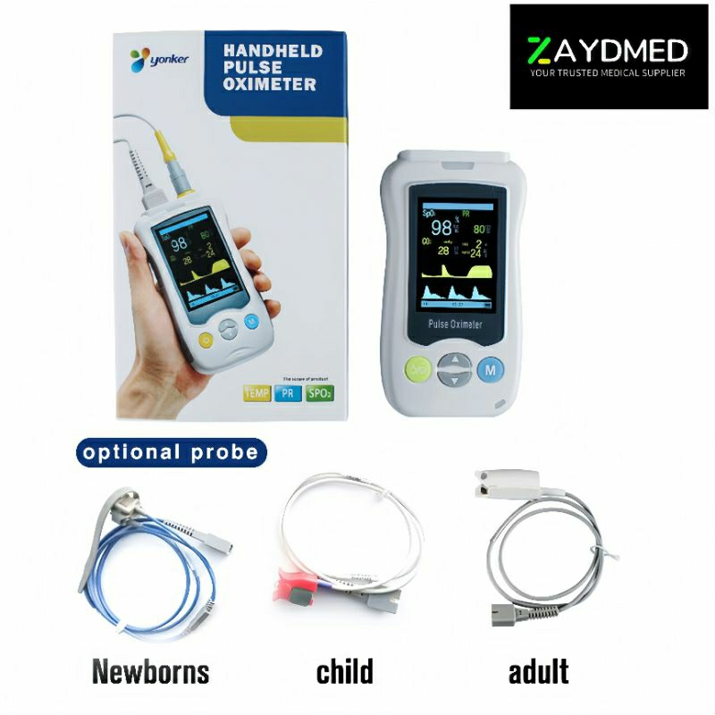 Jual Yonker YK-280-Pulse Oximeter SpO2 for Adult/ Child/ Newborn Lengkap | Shopee Indonesia