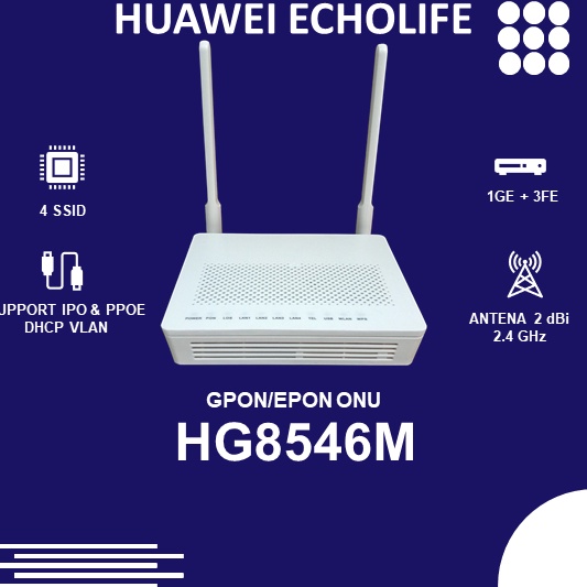 Jual Huawei Echolife HG8546M ONT XPON Baru r Z6M3 | Shopee Indonesia