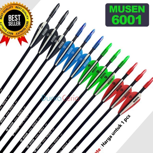 Jual Harga Terbaik Anak Panah Arrow Musen Fiber Fiberglass 6mm Spine 7 ...