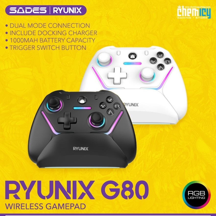 Jual Sades Ryunix G8 G8 Dual Mode Wireless Gamepad Gaming Controller ...