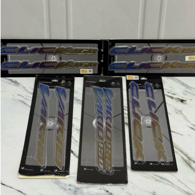 Jual EMBLEM LOGO TITANIUM All EMBLEM CLICK SCOOPY MIO PCX NMAX NOUVO ...