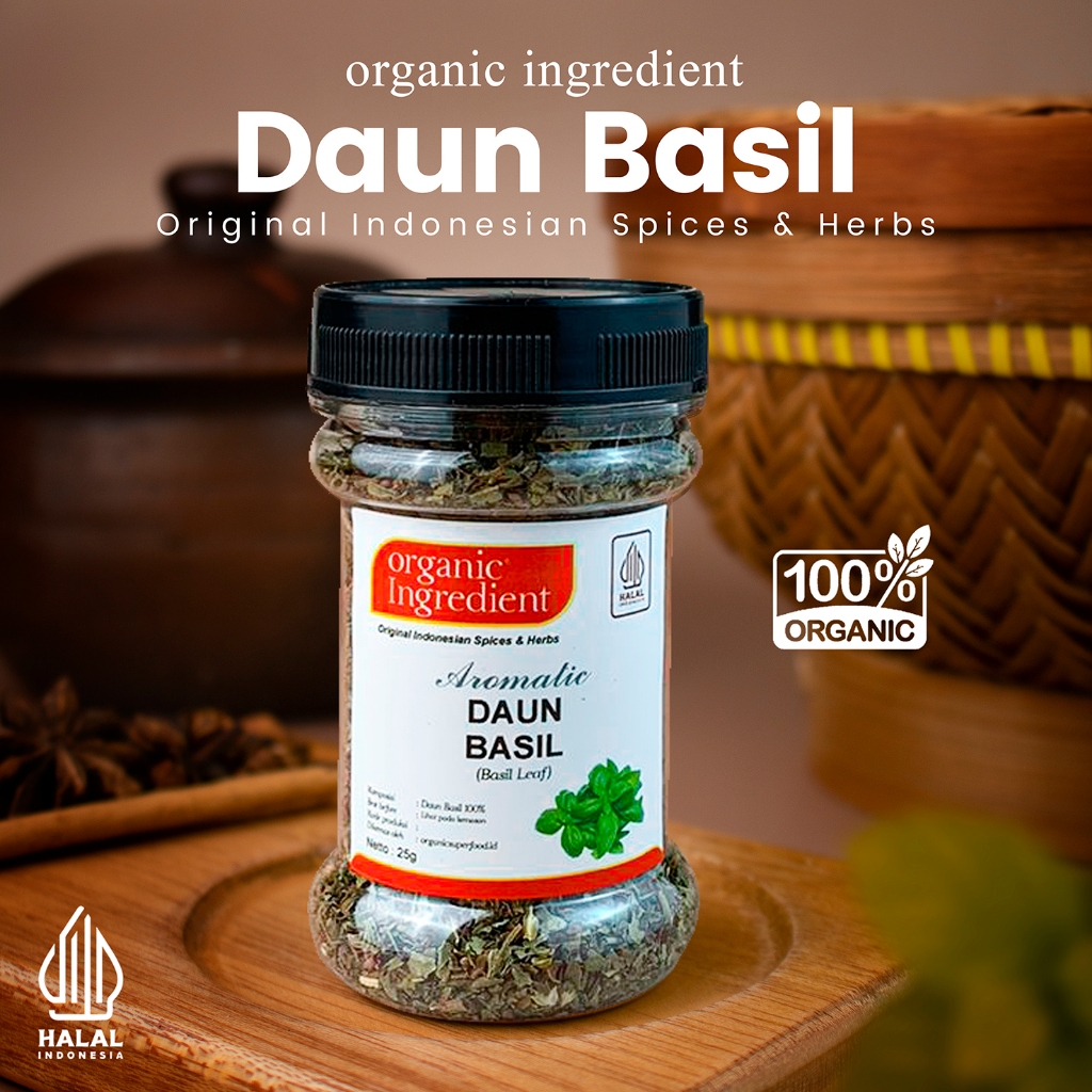 Jual Organic Ingredient Daun Basil Original Rempah Indonesia Bumbu ...