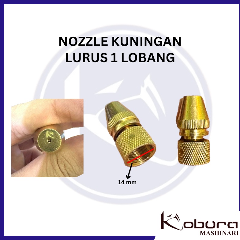 Jual PRODUK TREND Nozzle Apollo nosel spuyer nozzle 1 lubang kuningan ...