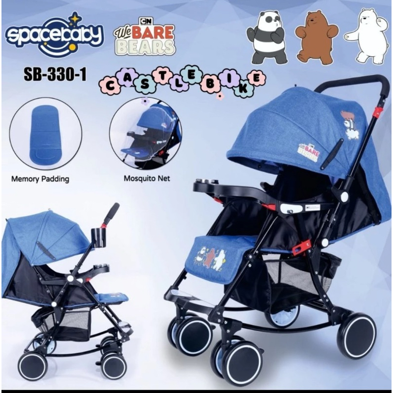 Jual Baby Stroller Space Baby SB 330-1 . Bisa jadi ayunan dan tongkat ...
