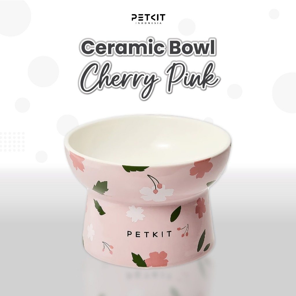 Jual PETKIT Ceramic Bowl Cherry Pink | Shopee Indonesia