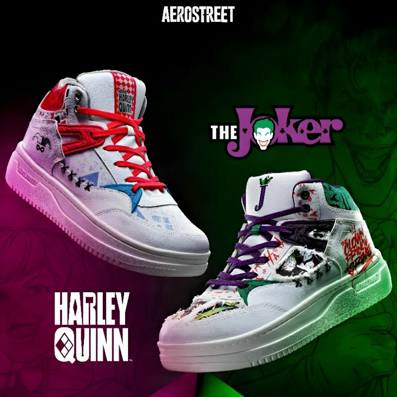Jual AEROSTREET X THE JOKER | AEROSTREET X HARLEY QUINN - SEPATU ...