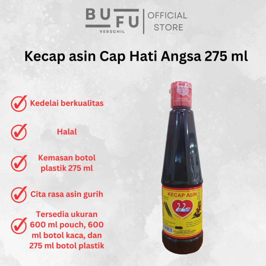 Jual Kecap Asin 275 ml Hati Angsa kecap medan Halal saus saos COD ...