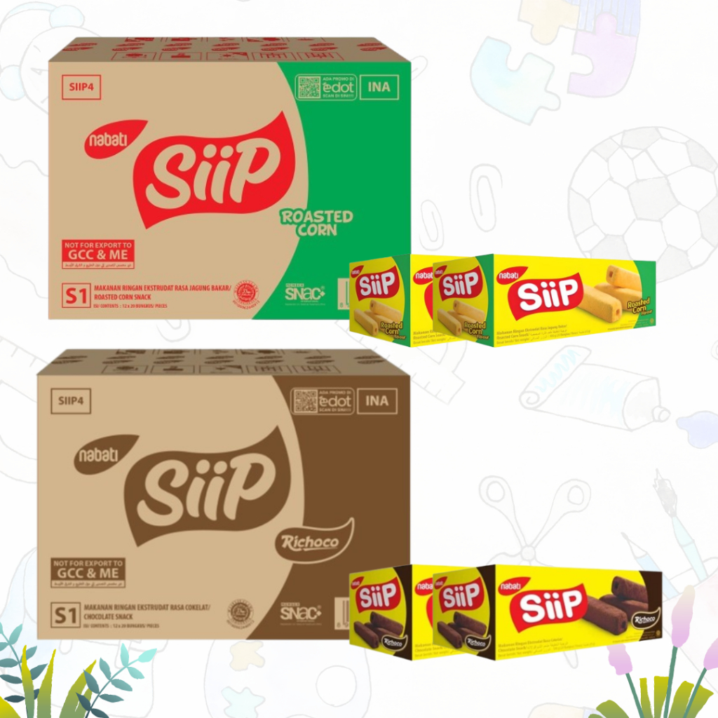 Jual Richeese Nabati Siip Snack Aneka Rasa 240x5gr (1Karton isi 12 box ...