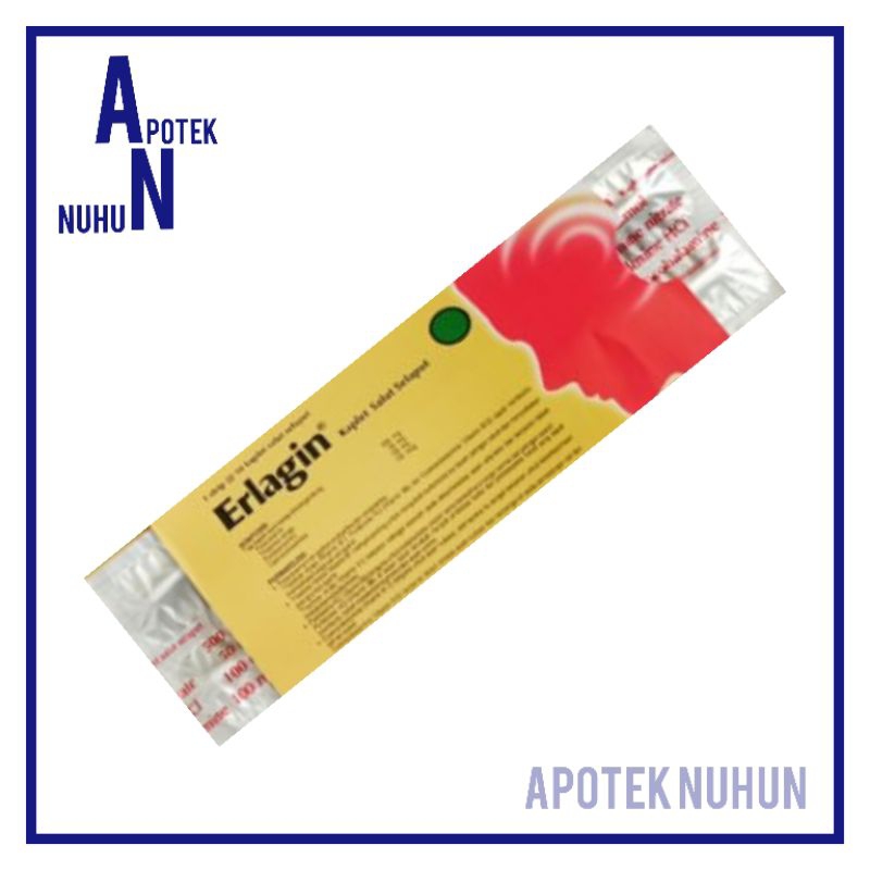 Jual Erlagin Strip 10 Kaplet Paracetamol B1 B6 Dan B12 | Shopee Indonesia