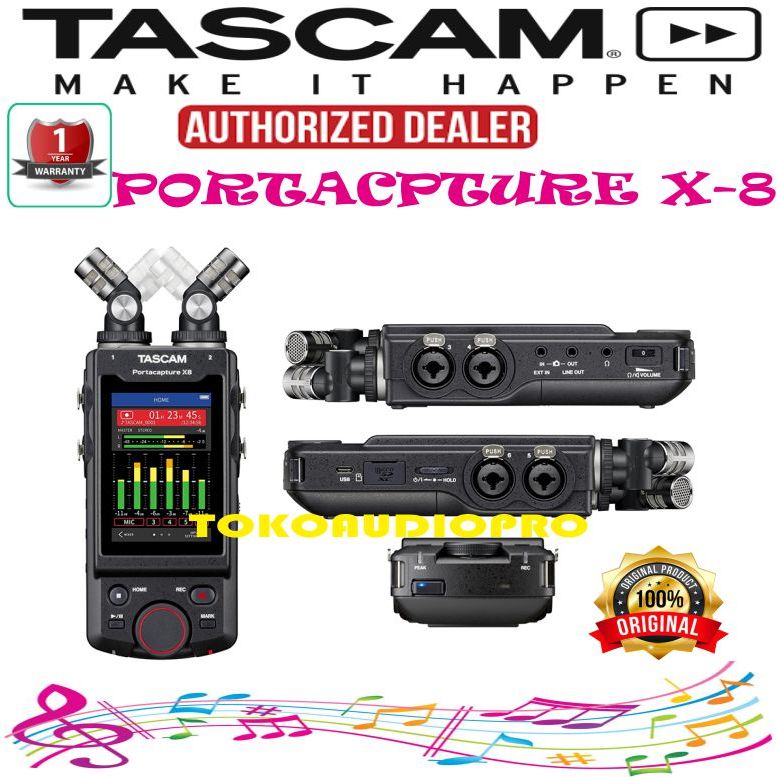 Jual TASCAM Portacapture X8 High Resolution Adaptive Multi-recorder X-8 ...