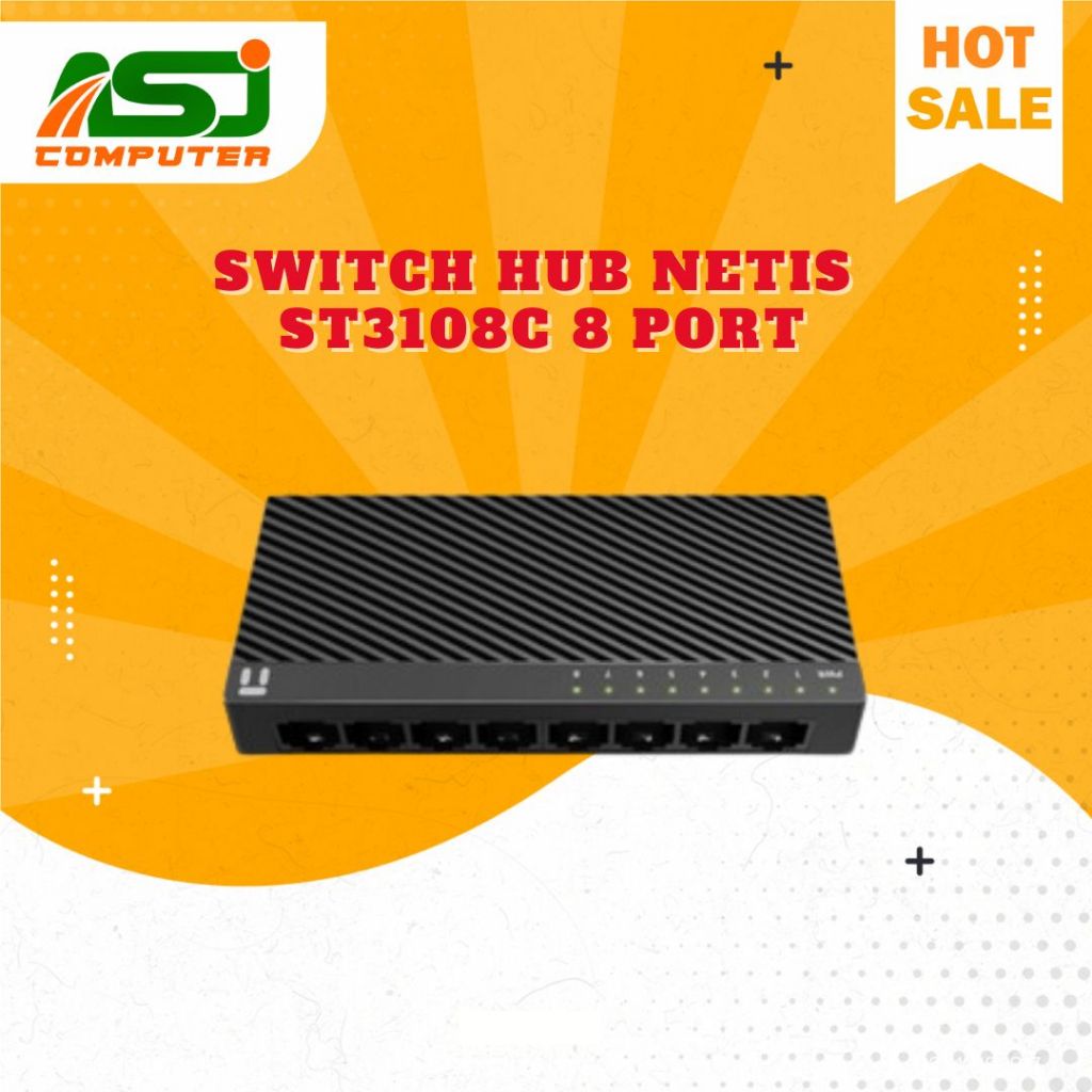 Jual Switch Hub 8 Port NETIS ST3108C 8 Port RJ45 100M Fast Ethernet ... Jual Switch Hub 8 Port NETIS ST3108C 8 Port RJ45 100M Fast Ethernet ...