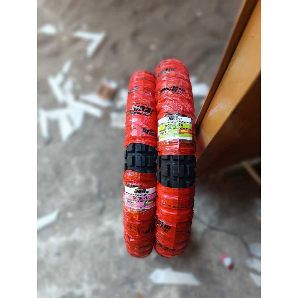 Jual ban matic trail sepasang depan belakang ukuran 80/90 14 dan 90/90 ...