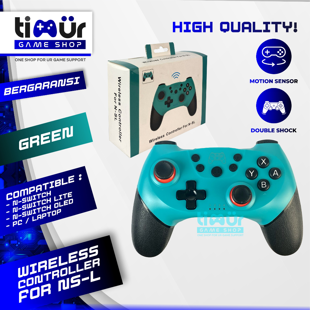 Jual Stick Stik Wireless Pro Controller Nintendo Switch Lite OLED Laptop N-SL Hijau | Shopee ...