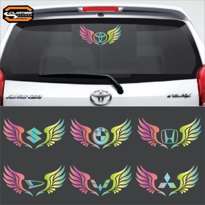 Jual stiker cutting sayap mobil hologram holographic | Shopee Indonesia