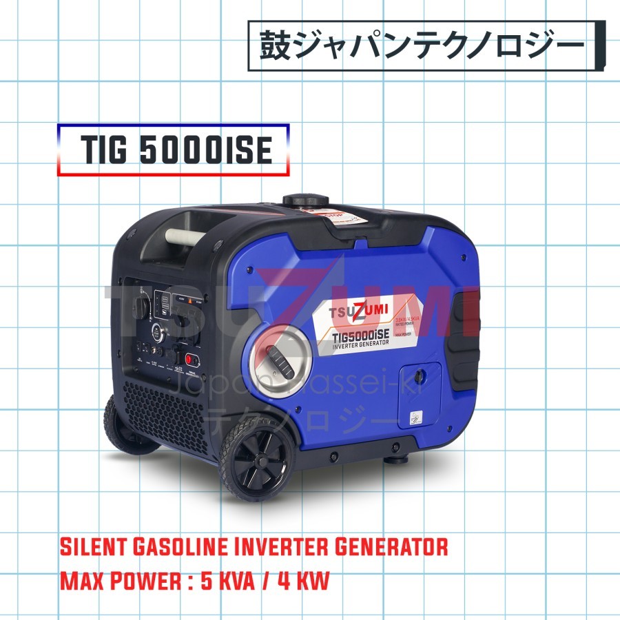 Jual Genset 4000 Watt Silent Inverter Tsuzumi TIG 5000 iSE Japan ...