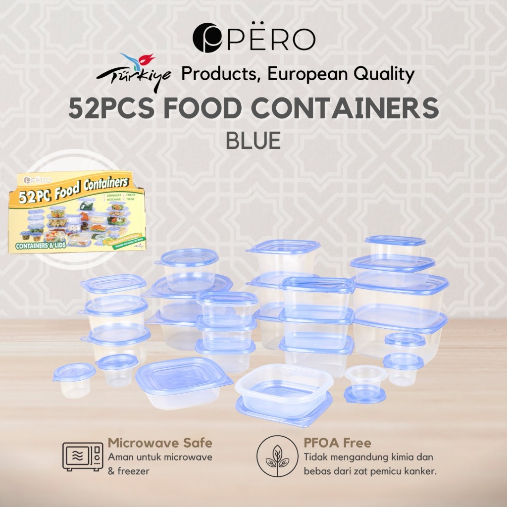Jual Pero Food Storage Container Set of 52 / Tempat Penyimpanan Makanan ...