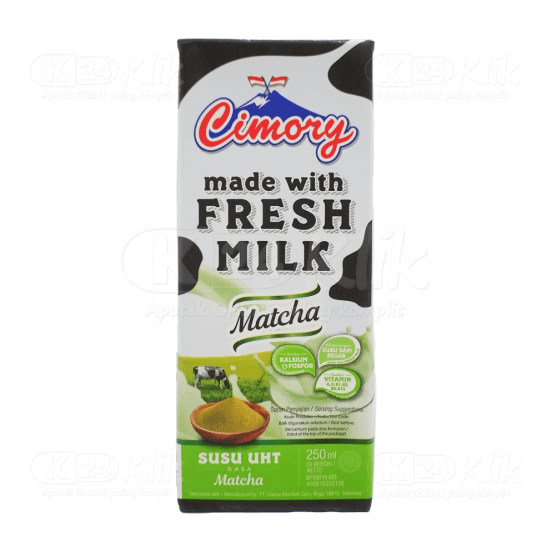 Jual Cimory Milk UHT / Susu UHT Rasa Matcha Cokelat Almond Biscuit 250 ...