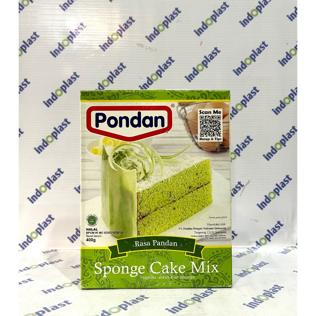 Jual Pondan Sponge Cake Mix rasa Pandan kue sponge tepung premiks ...