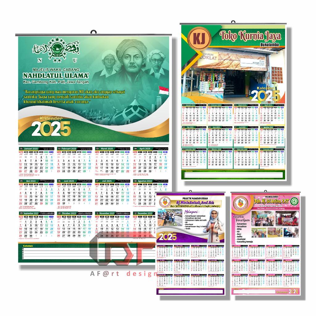 Jual Kalender Custom Desain Iklan Toko Restoran Salon dan lain lain ...