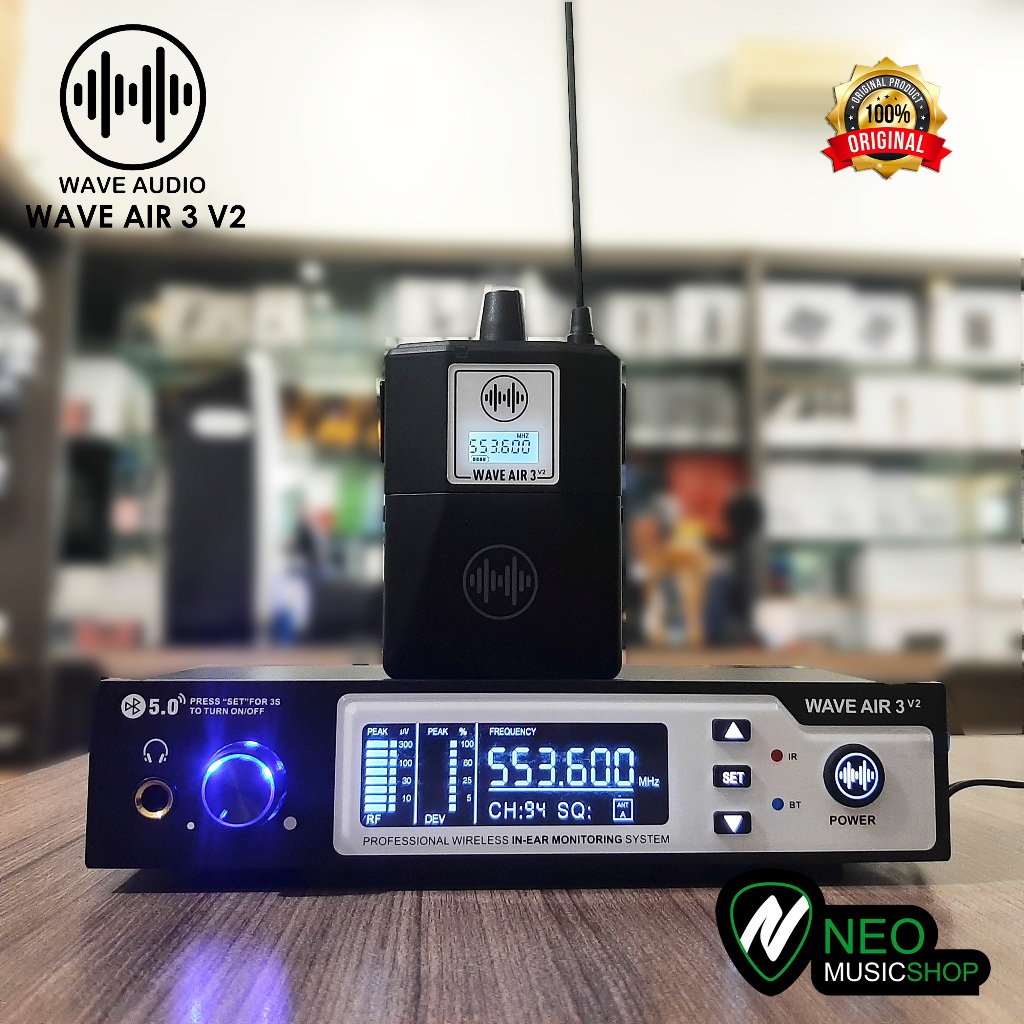 Jual WAVE AIR 3 AIR3 V2 Wireless In Ear Monitor System 1TX 1RX | Shopee ...