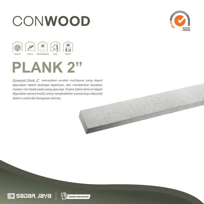Jual Conwood Plank 2" Fiber Cement Lisplang Fasad Rumah Sekat Ruang ...