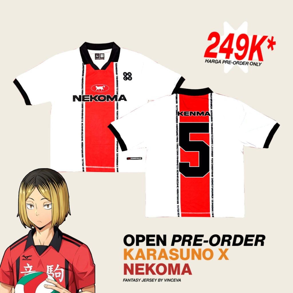 Jual Vinceva Studio Jersey Anime Haikyu - Nekoma Team Kenma Kozume ...
