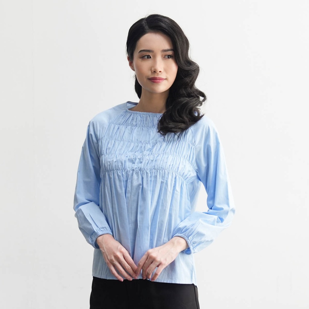 Jual Beatrice Clothing Berry Blouse - Atasan Wanita Lengan Panjang ...