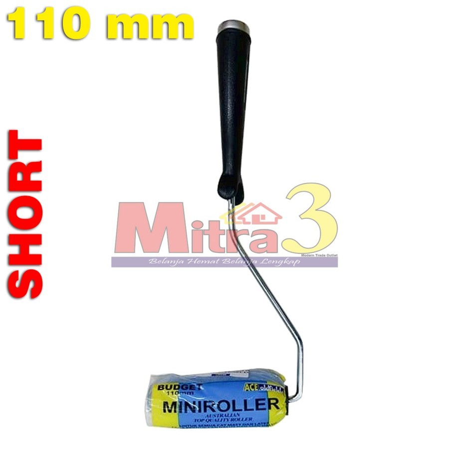 Jual Mini Roller Budget 110mm Short ACE Oldfields / Kuas Rol Roll Cat ...