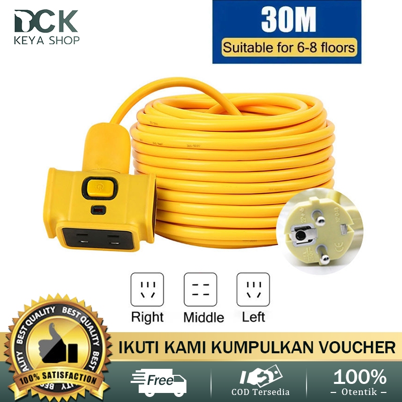 Jual Kabel Sambungan Multi Fungsi /Colokan Kabel Listrik /Kabel Kerja Bengkel Panjang Kabel 20 ...