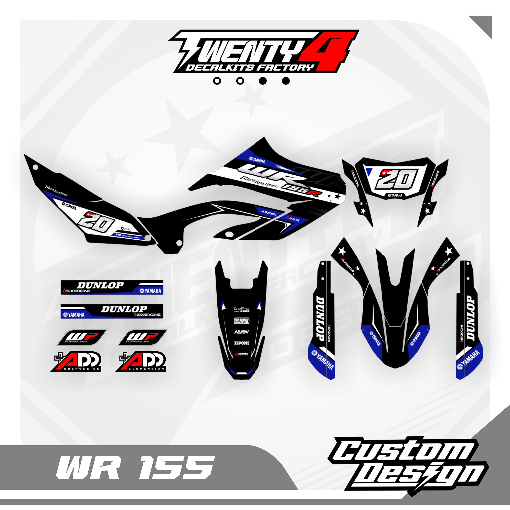 Jual Decal Yamaha Wr 155 Surex Supermoto Free Custom Design | Shopee ...