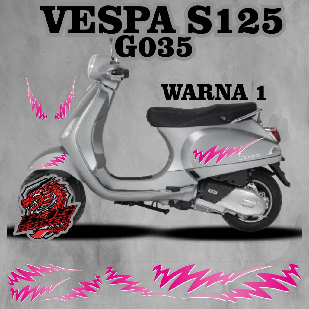 Jual stiker vespa s 125 vespa matic g035 - stiker decal vespa s 125 vespa matic g035 | Shopee ...
