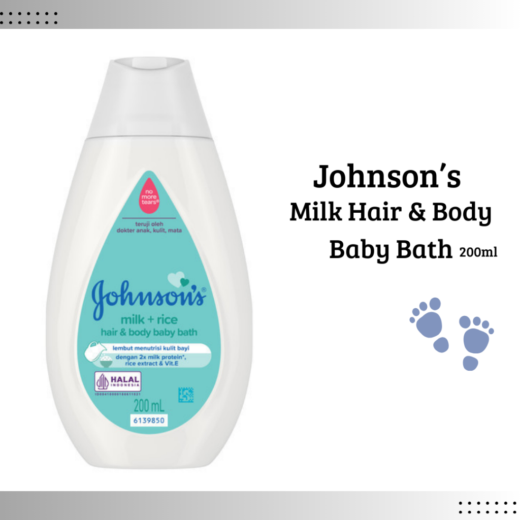 Jual Johnson Milk and Rice Hair and Body Baby Bath/Sabun Bayi 2in1 ...