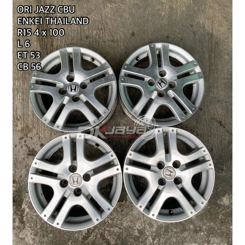 Jual VELG ORI JAZZ CBU R15 4x100 ENKEI THAILAND (HARGA UNTUK 4PCS VELG ...