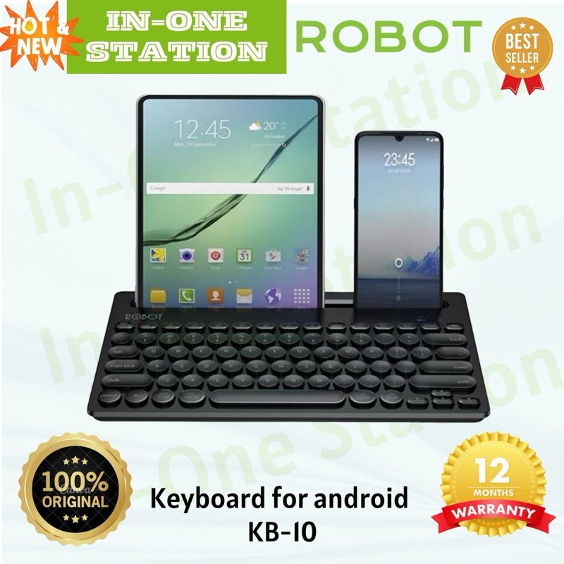Jual ROBOT 3 Connection Keyboard For Android & Tablet KB10 Multi Device ...