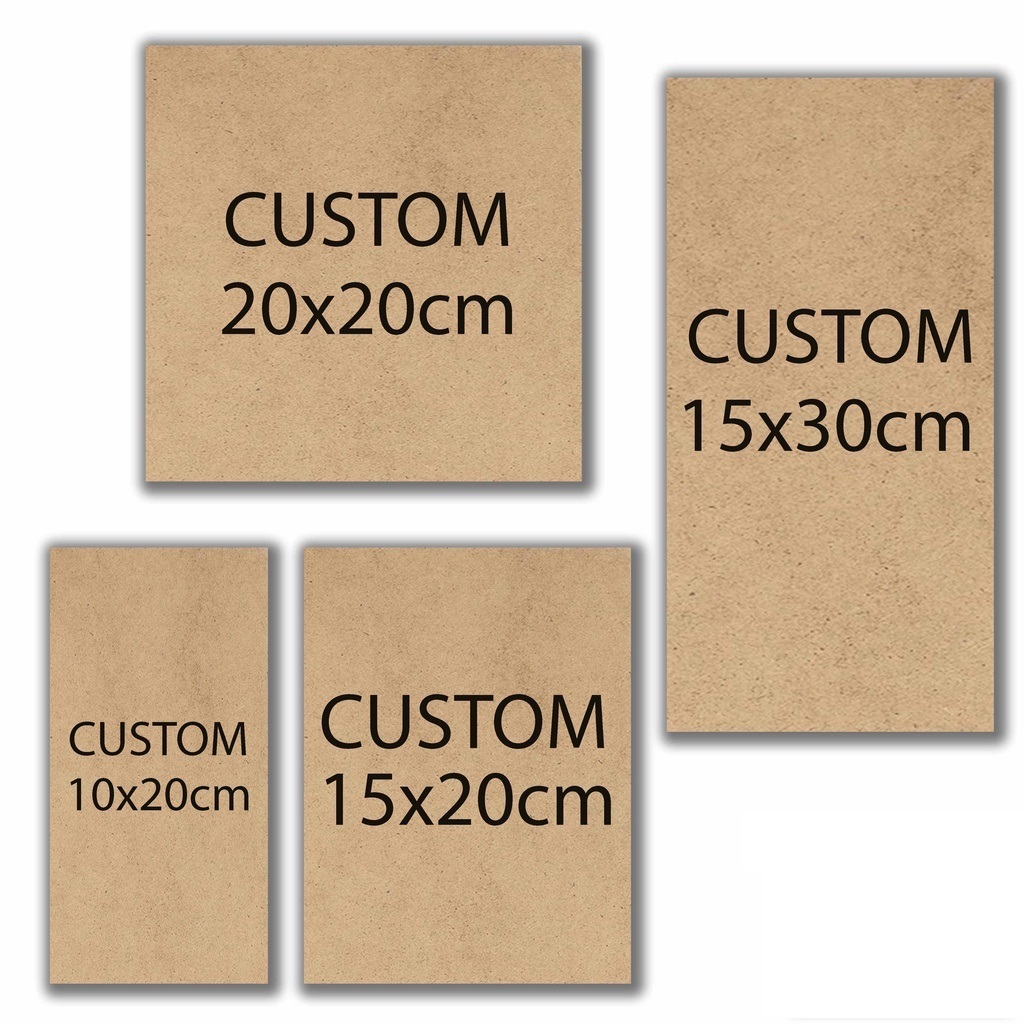 Jual MDF Board Papan Mdf Papan MDF coklat 9mm Potongan Custom ukuran ...