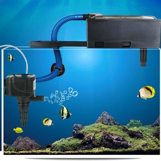Jual Top Filter Atas Aquarium pompa box filter 3 in 1 ROSSTON | Shopee ...
