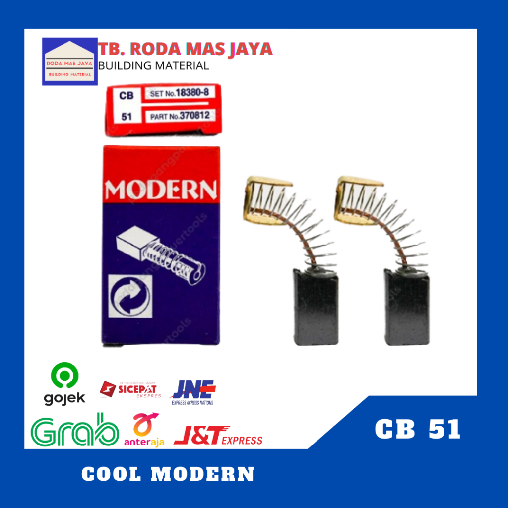 Jual MODERN CB-51 Carbon Brush Mesin Gerinda Serut Profil Spul Arang ...