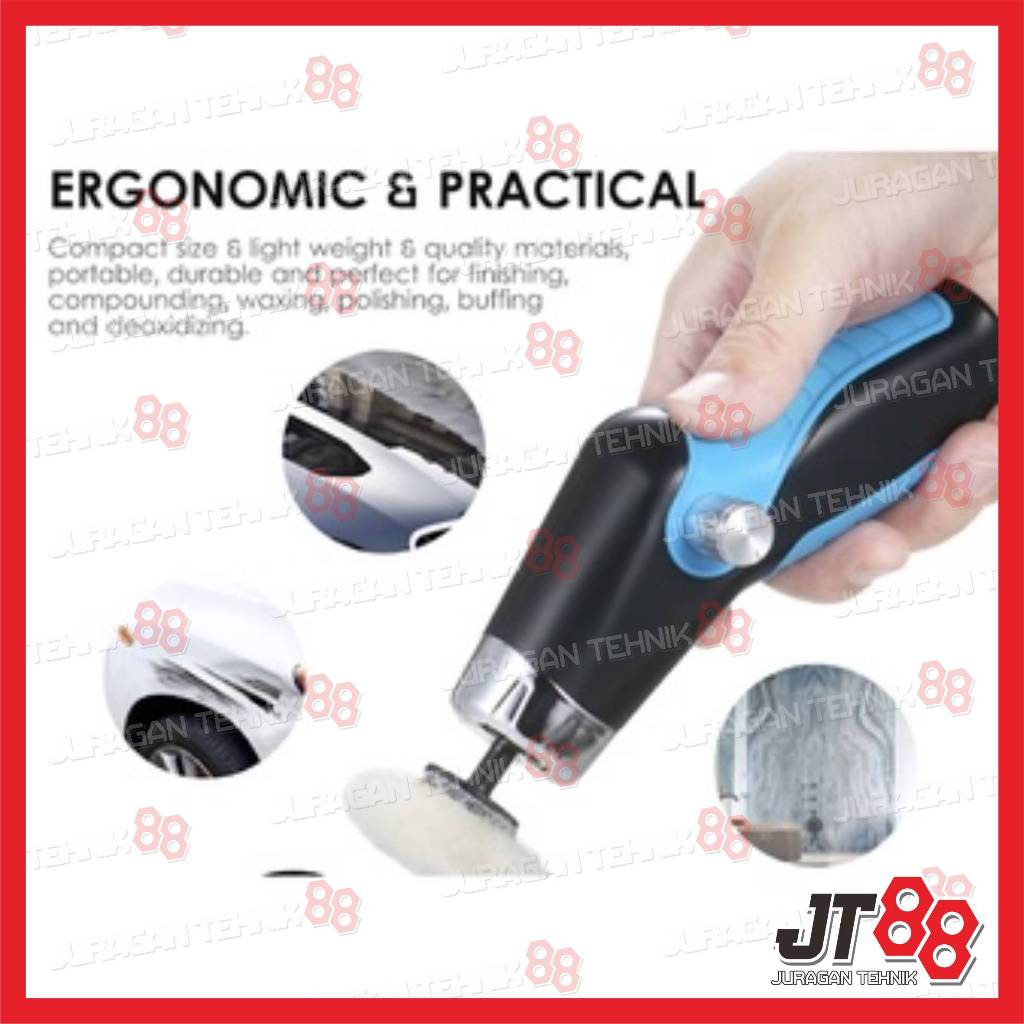 Jual Mini polisher cordless 1" te2p mesin poles mini baterai 1 inch ...