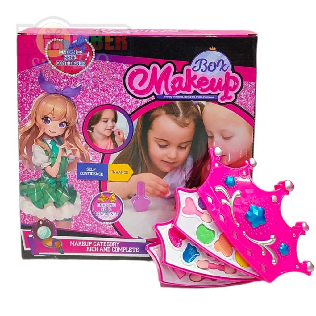 Jual Mainan Anak Cosmetic Box Makeup Make Up Set Kosmetik Kutek Nail ...
