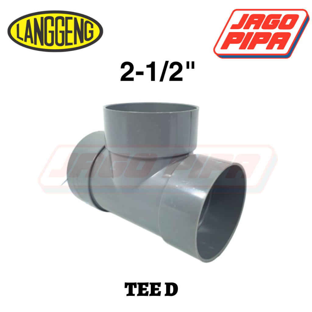 Jual Langgeng Tee D 2-1/2 Inch DV 2-1/2" T Tee Fitting Pipa PVC ...