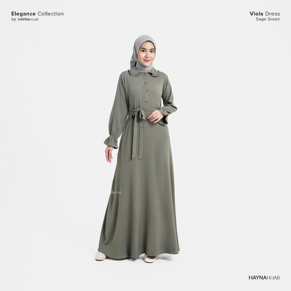 Jual HAYNA Viola Dress (All Colours) - Daily Dress Busui Friendly ...