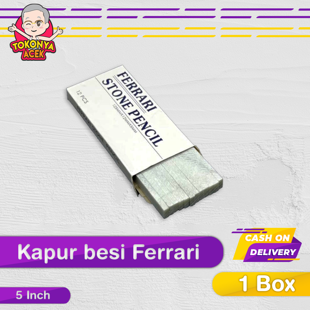 Jual Kapur Besi Ferari - Plate Stone Pencil - Kapur Tulis Besi | Shopee Indonesia