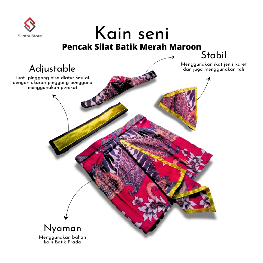 Jual Seragam Belladiri Kain seni pencak silat Batik Sembong Dodot ...