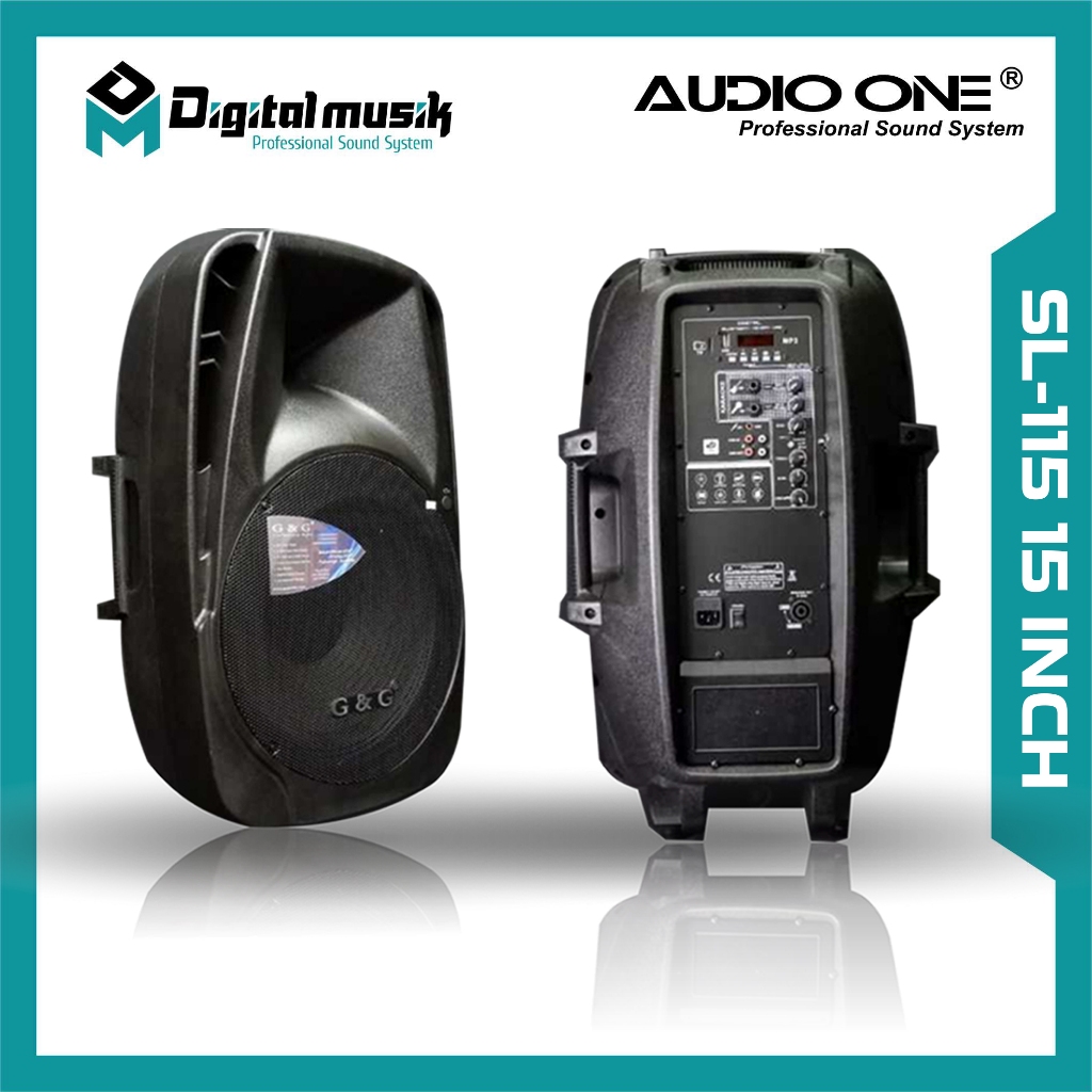Jual AUDIO ONE Speaker Bluetooth Super Bass Pasif Aktif 15 inch SL-115 ...