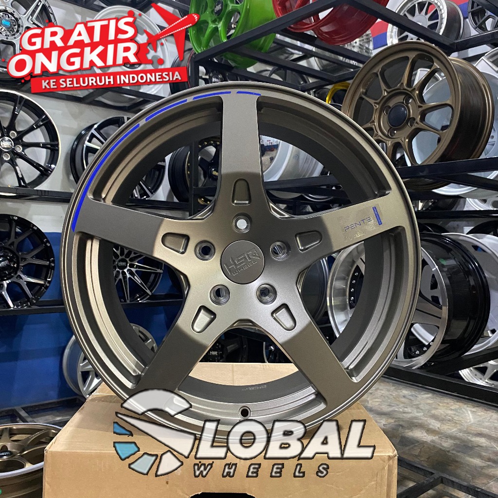 Jual Velg Mobil HSR Pente R18 Palang 5 Buat Hrv Crv Captiva Camry Civic ...