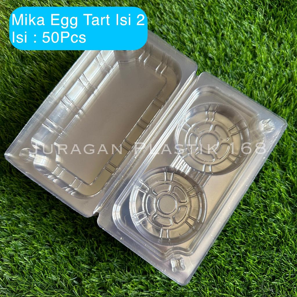 Jual Mika Egg Tart - Tray Donat Mini Kue Pie Susu Lubang 2 - Isi 50 Pcs ...