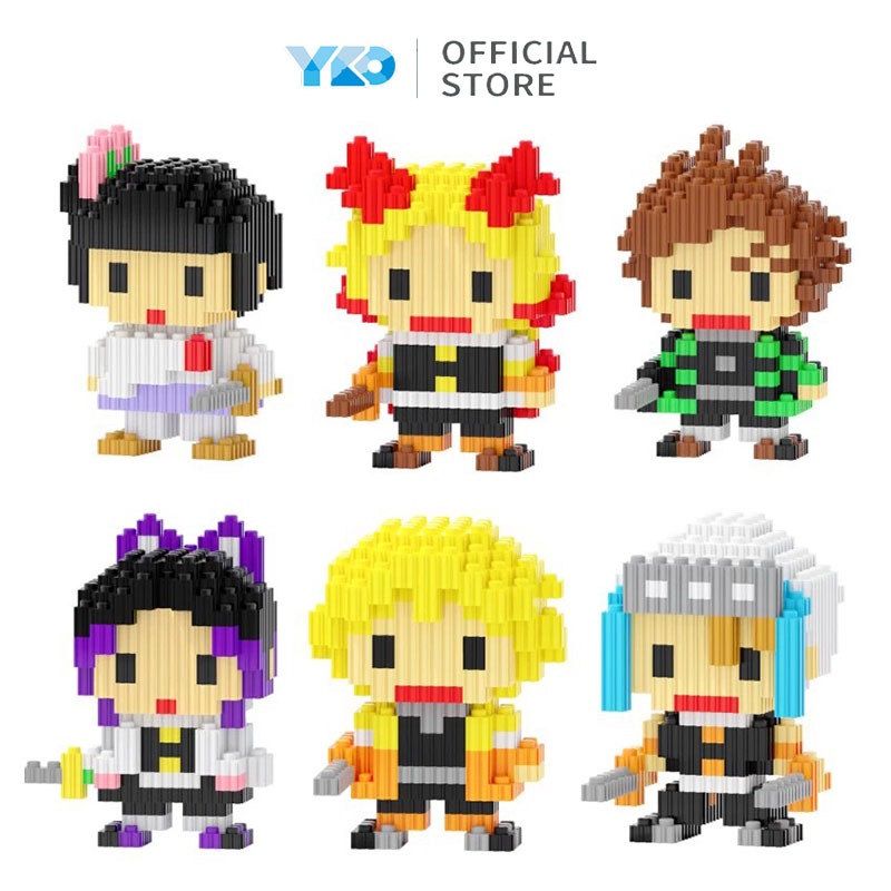 Jual YKO Nano Mini Block Demon Slayer Balok Susun Kamado Tanjirou Nano ...